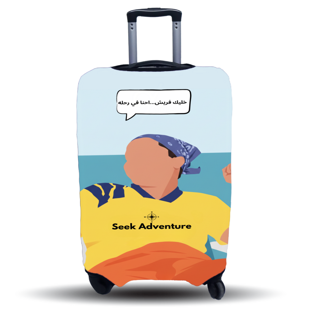 SUITCASE COVER "Ehna fi Rehla" – Seek Adventure